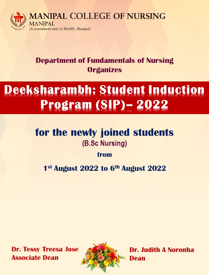 Student Induction Programme(SIP) – “Deeksharambh”- 2022